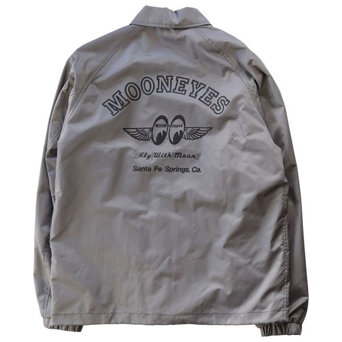 OMJ-028 MOONEYES コーチジャケット Gray|オールシーズン OMJ-028 MOONEYES コーチジャケット Gray|オールシーズン